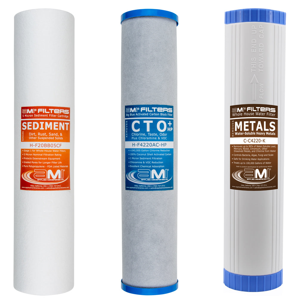 Whole House Water Filter Replacements Carbon, Sediment & Heavy Metals ...