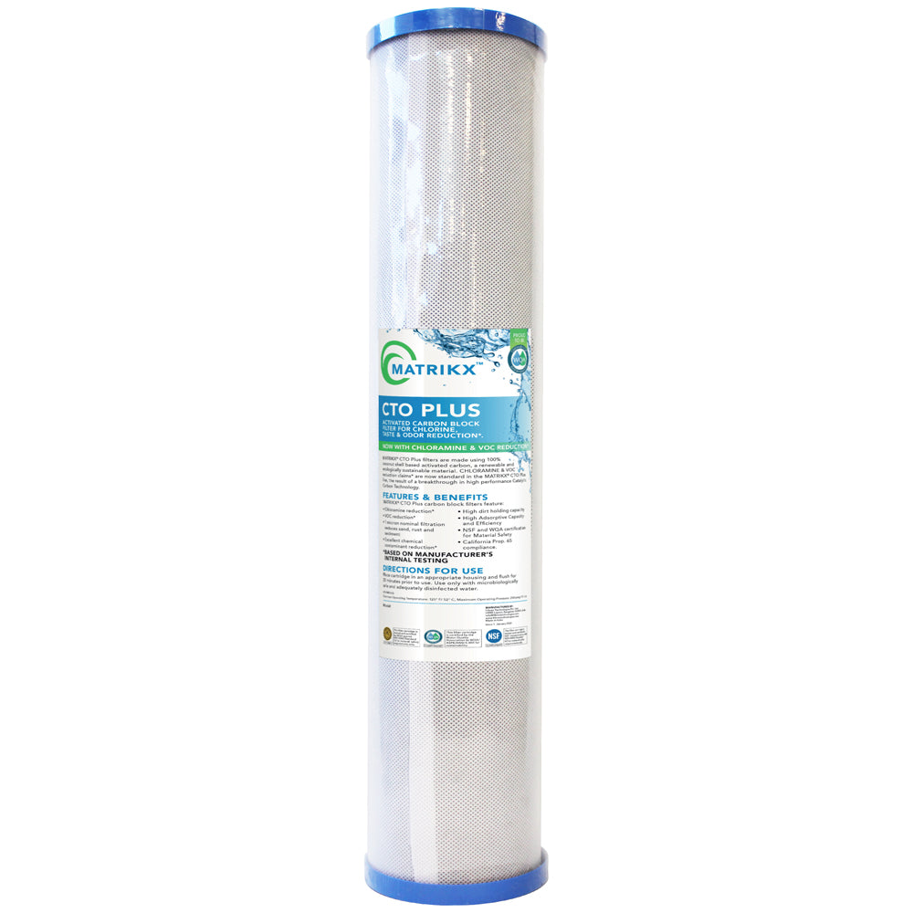 KX MatriKX 01-450-20-GREEN Carbon Water Filter for Chlorine, Taste ...