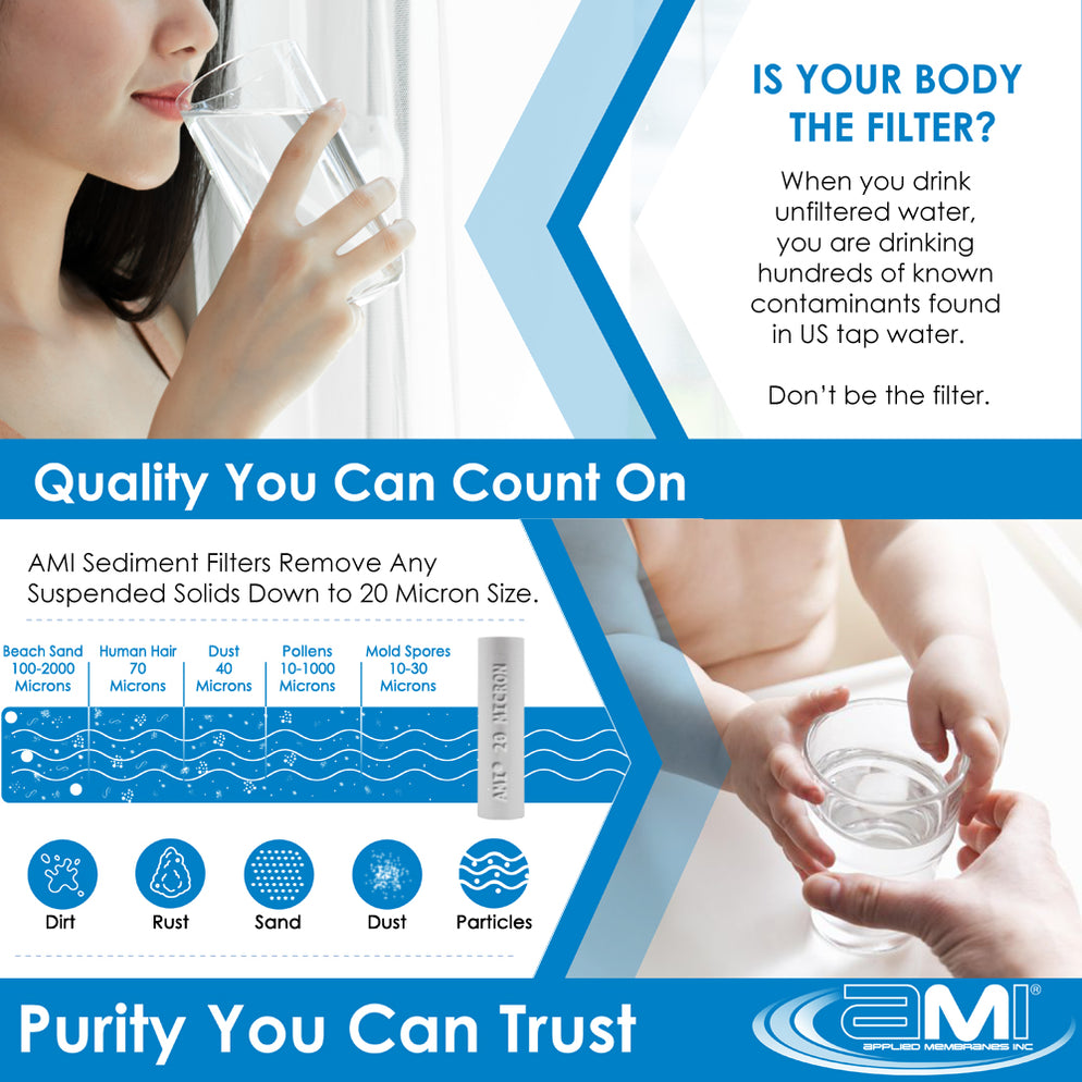 H-F2020CF | 20" Sediment Water Filter | 20 Micron | Melt-Blown ...