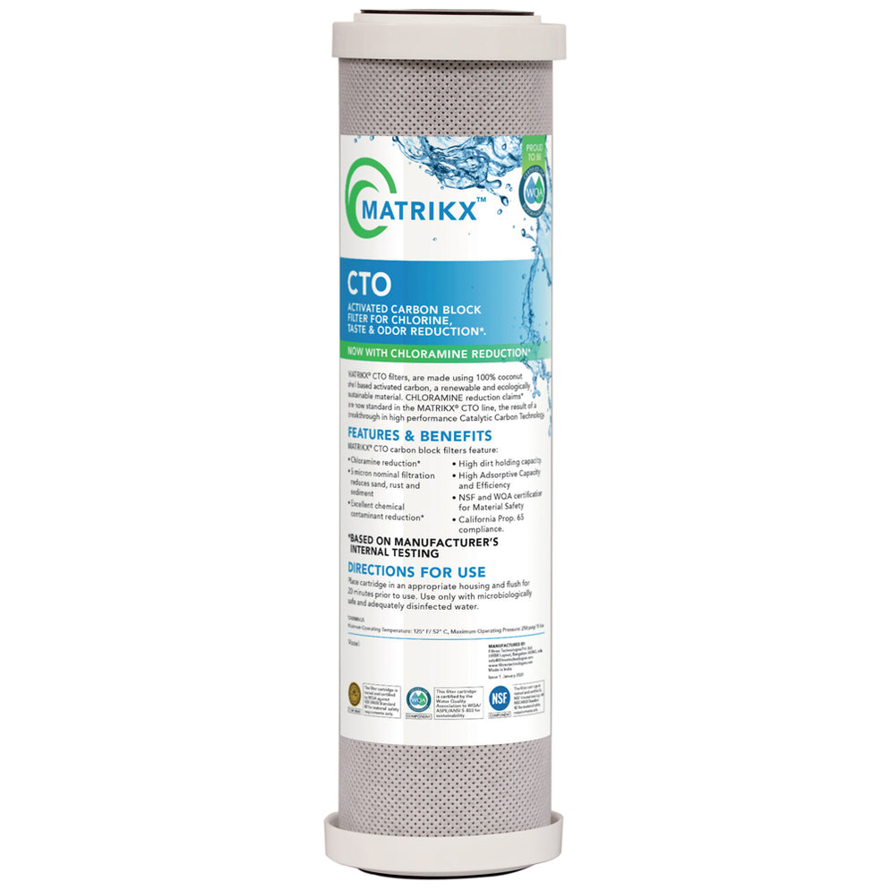 32-250-10-MATRIKX KX MATRIKX CTO 10" Standard Carbon Block Filter 5 Micron — WaterAnywhere