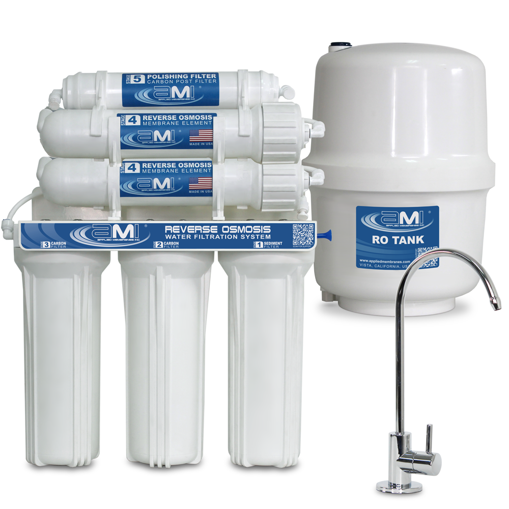 200 GPD Home RO Drinking Water Filter System 5 Stage Reverse Osmosis ...
