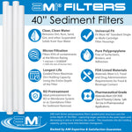 40-Inch 5 Micron Sediment Filters for Water Filtration | Polypropylene ...