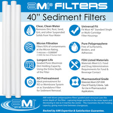 40-Inch 5 Micron Sediment Filters for Water Filtration | Polypropylene ...