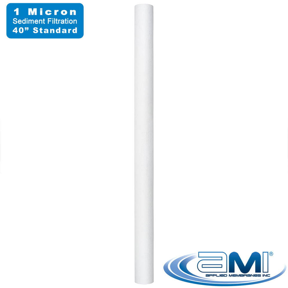 40-Inch 1 Micron Sediment Filters for Water Filtration | Polypropylene ...