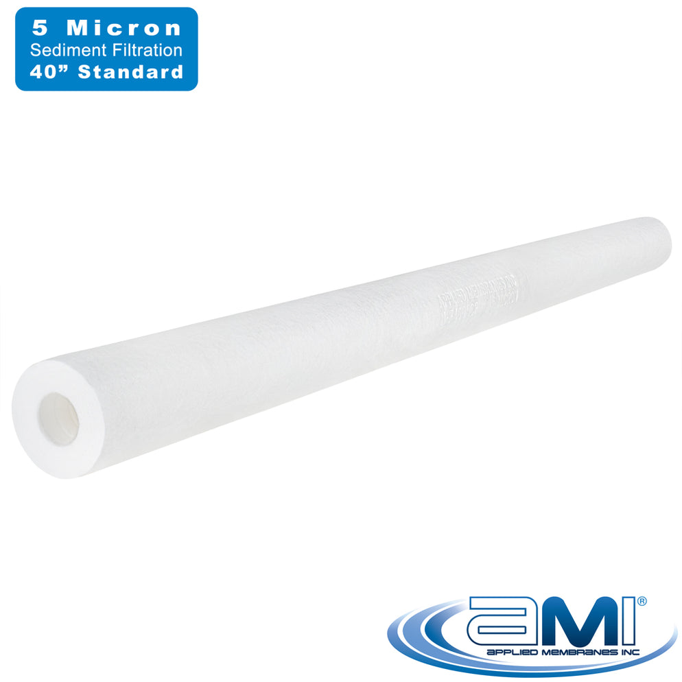 40-Inch 5 Micron Sediment Filters for Water Filtration | Polypropylene ...