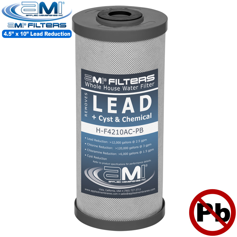 Lead Reducing Carbon Block Filter Cartridge | 4.5"x10” | Whole-House ...