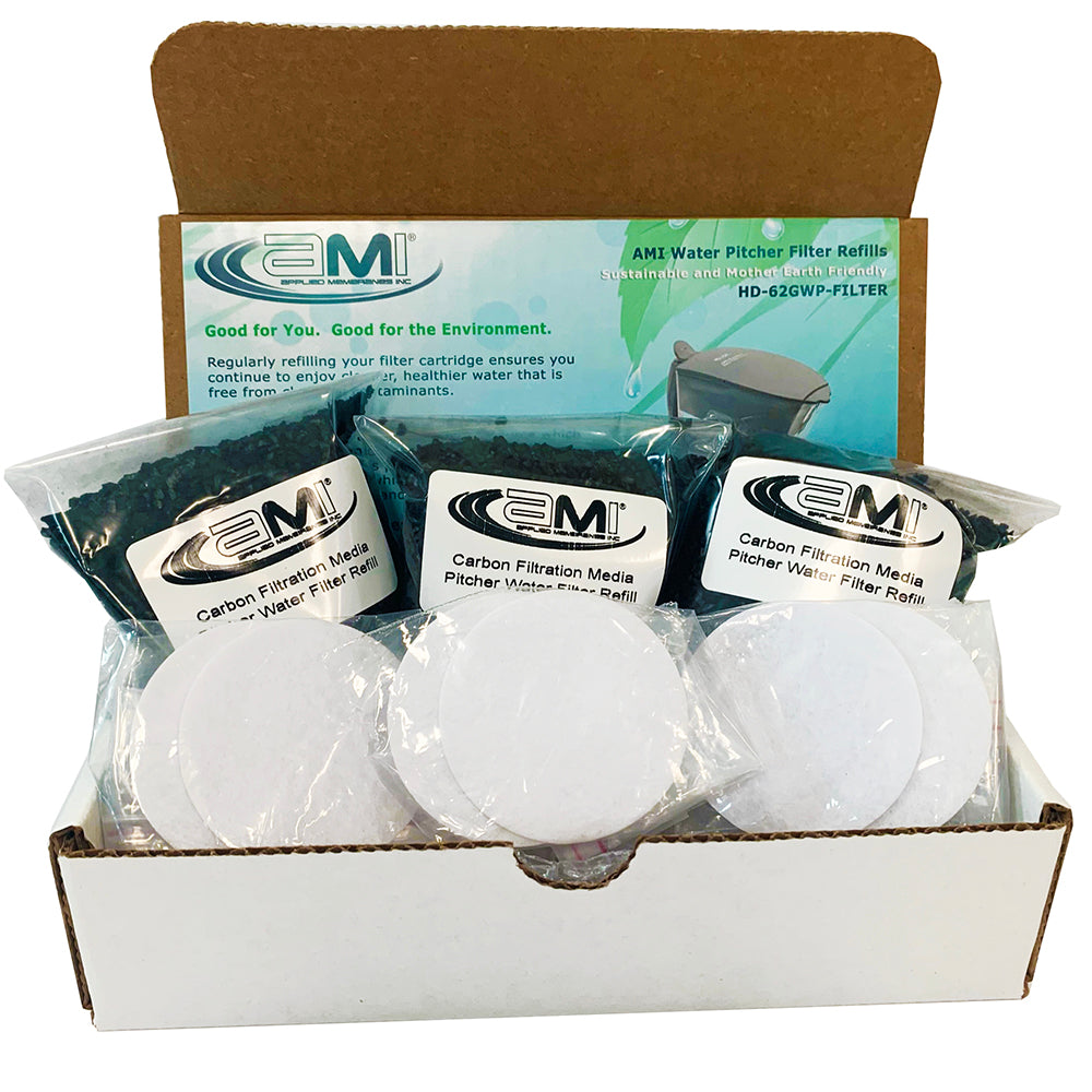 Filter Refill Kit For AMI Water Filter Pitcher | 3 Pack | Keep your ...