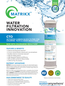 32-250-10-MATRIKX KX MATRIKX CTO 10" Standard Carbon Block Filter 5 ...