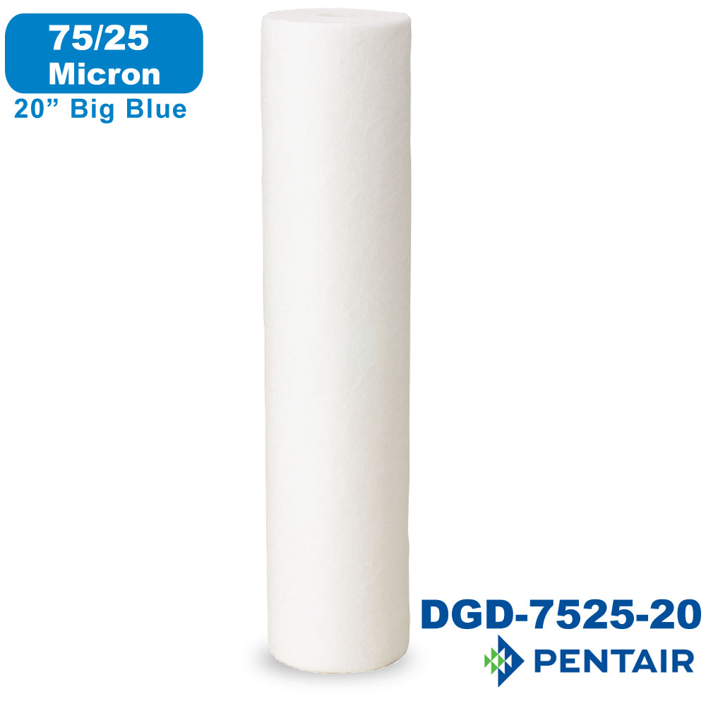 Pentek 155356-43 DGD-7525-20 | Dual Grade 75 to 25 Micron | 20" Big ...
