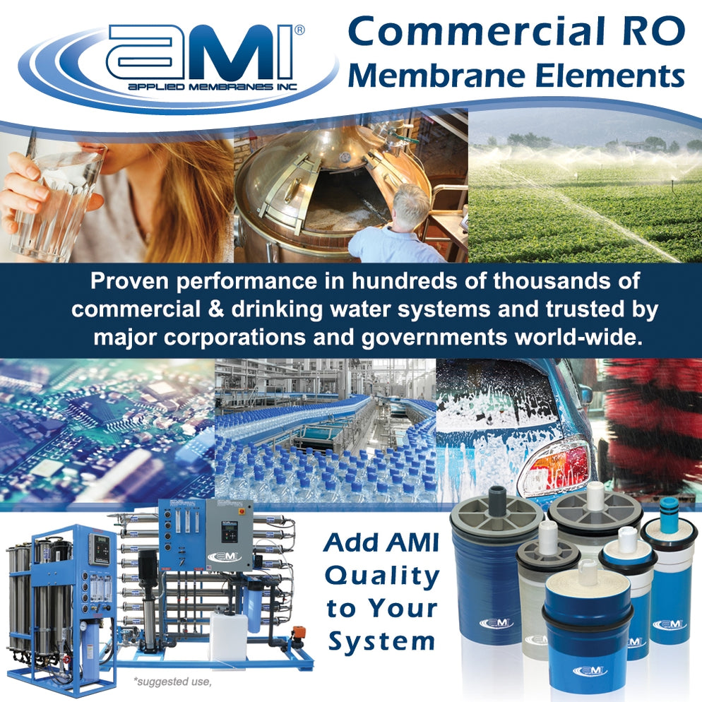 M-T4040AXLE AMI Extra-Low Energy 4x40 Reverse Osmosis Membrane Element ...