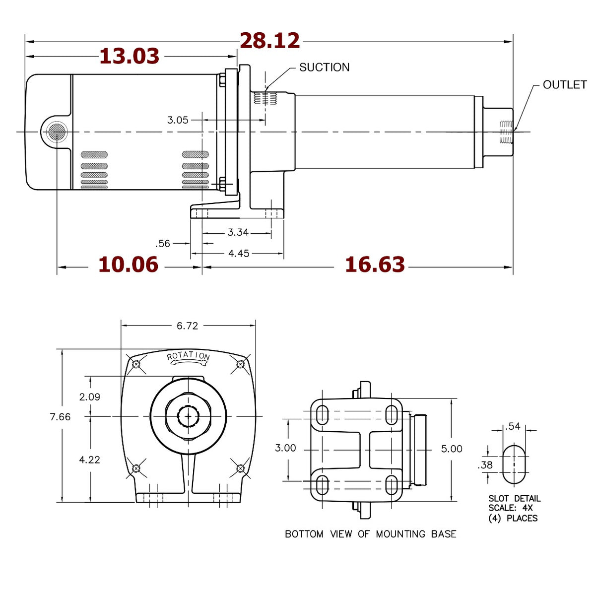 Sta-Rite Booster Pump | Stainless Steel 10 Stage | 10 GPM, 1 HP, 203 ...